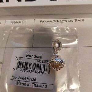 Pandora | Jewelry | Pandora Club 223 Sea Shell Treated Freshwater ...